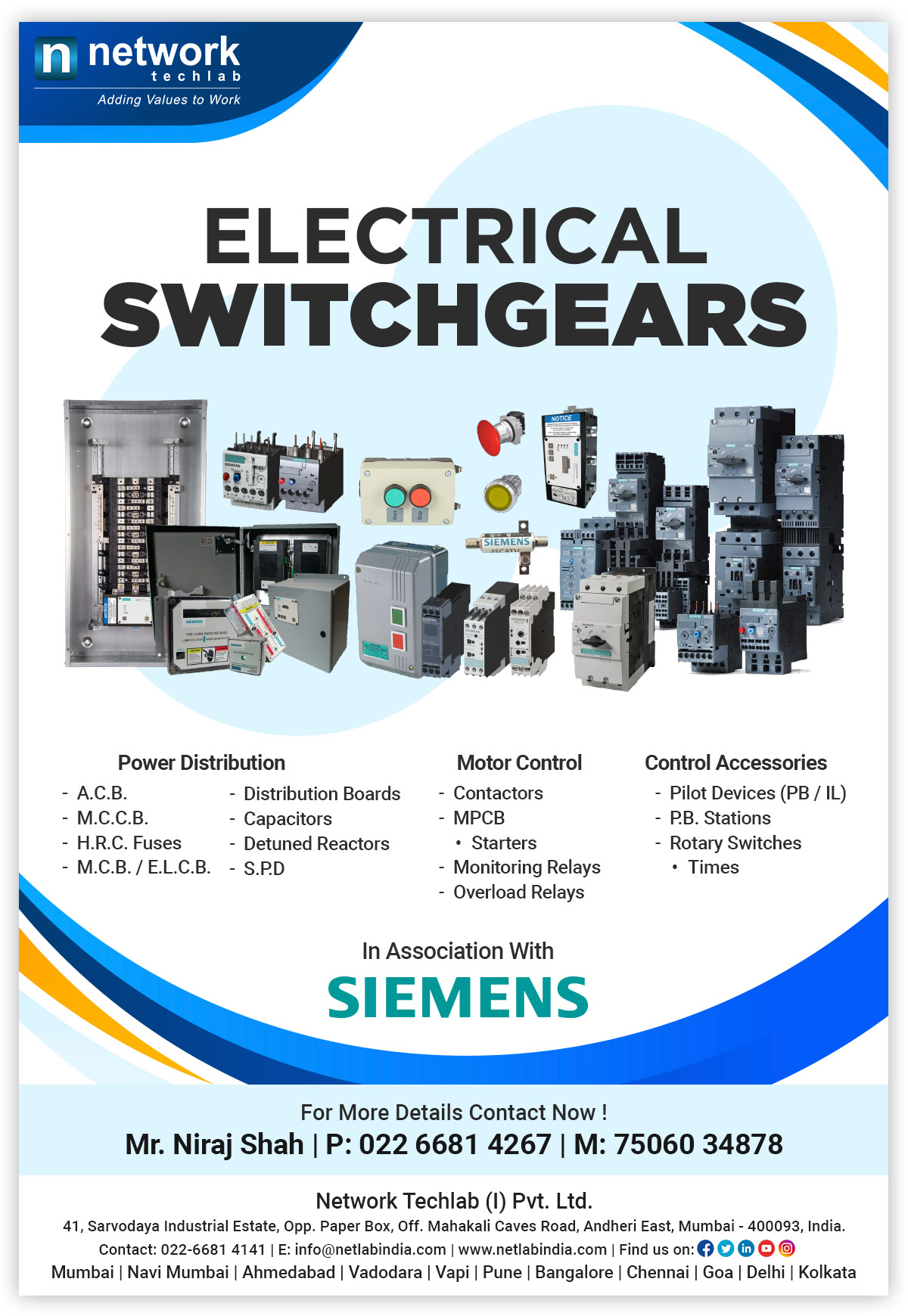 Electrical Switchgears Solution | Network Techlab