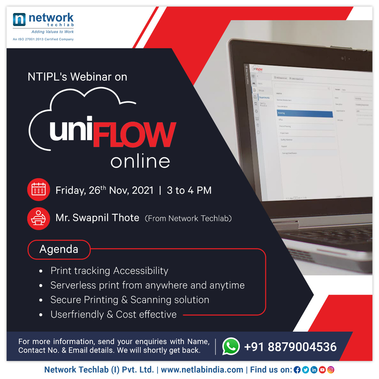 Uniflow – Canon Online Printing Solution Webinar | Network Techlab