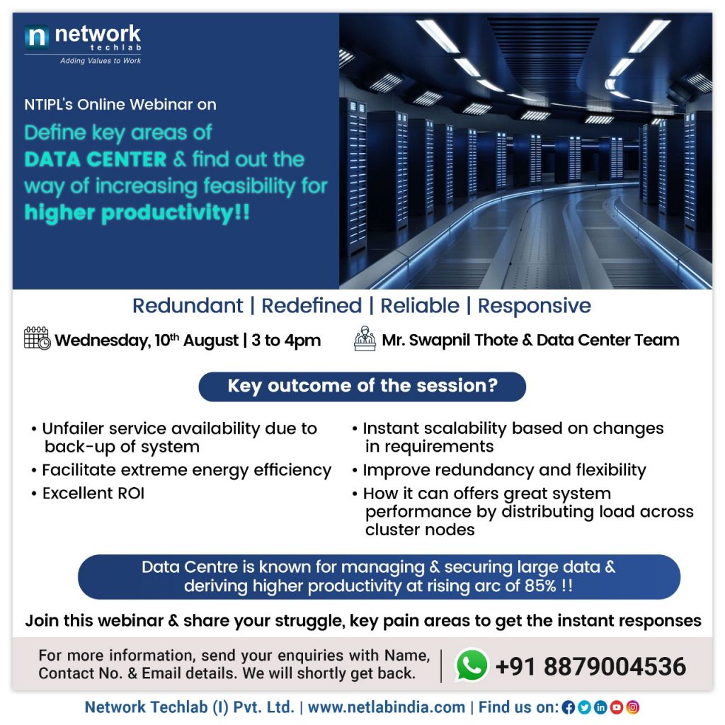 NTIPL’s Webinar on Data Center | Network Techlab